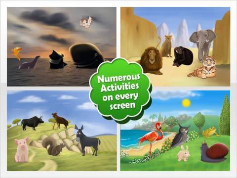 Animal Zoo Puzzles - My First Words Review. An app for iPhone.