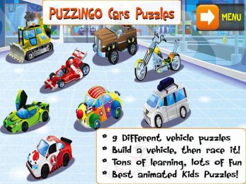 PUZZINGO Cars Puzzles Games for Kids & Toddlers Review. An app for ...